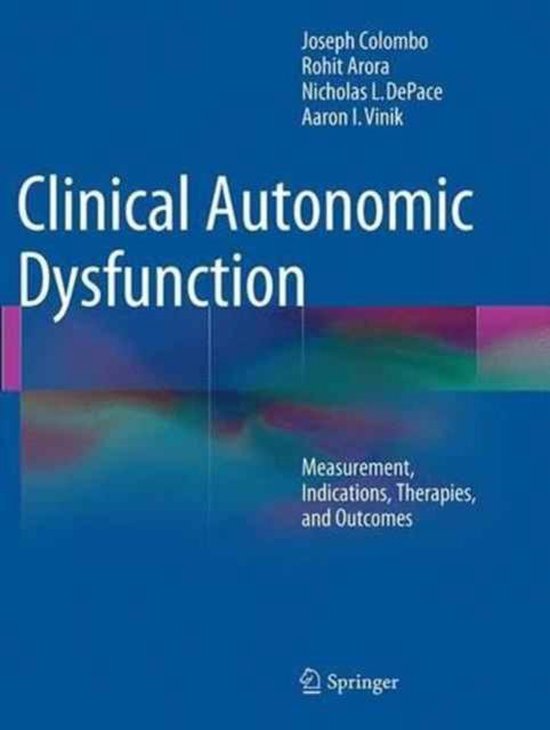 Clinical Autonomic Dysfunction | 9783319352695 | Joseph Colombo ...