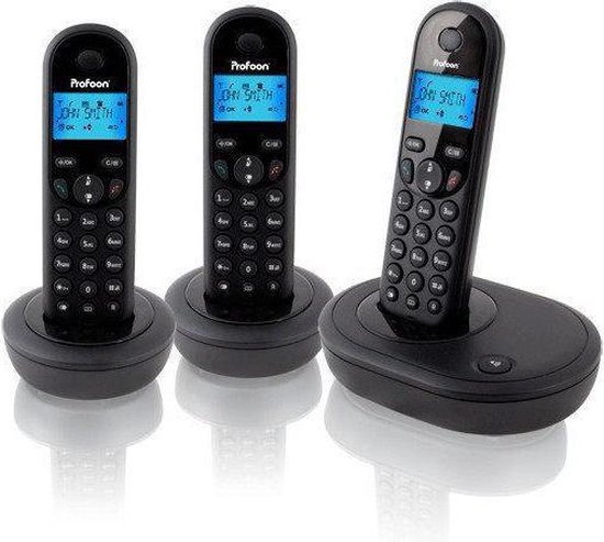 Profoon PDX-7330 - Trio DECT telefoon - Zwart | bol.com