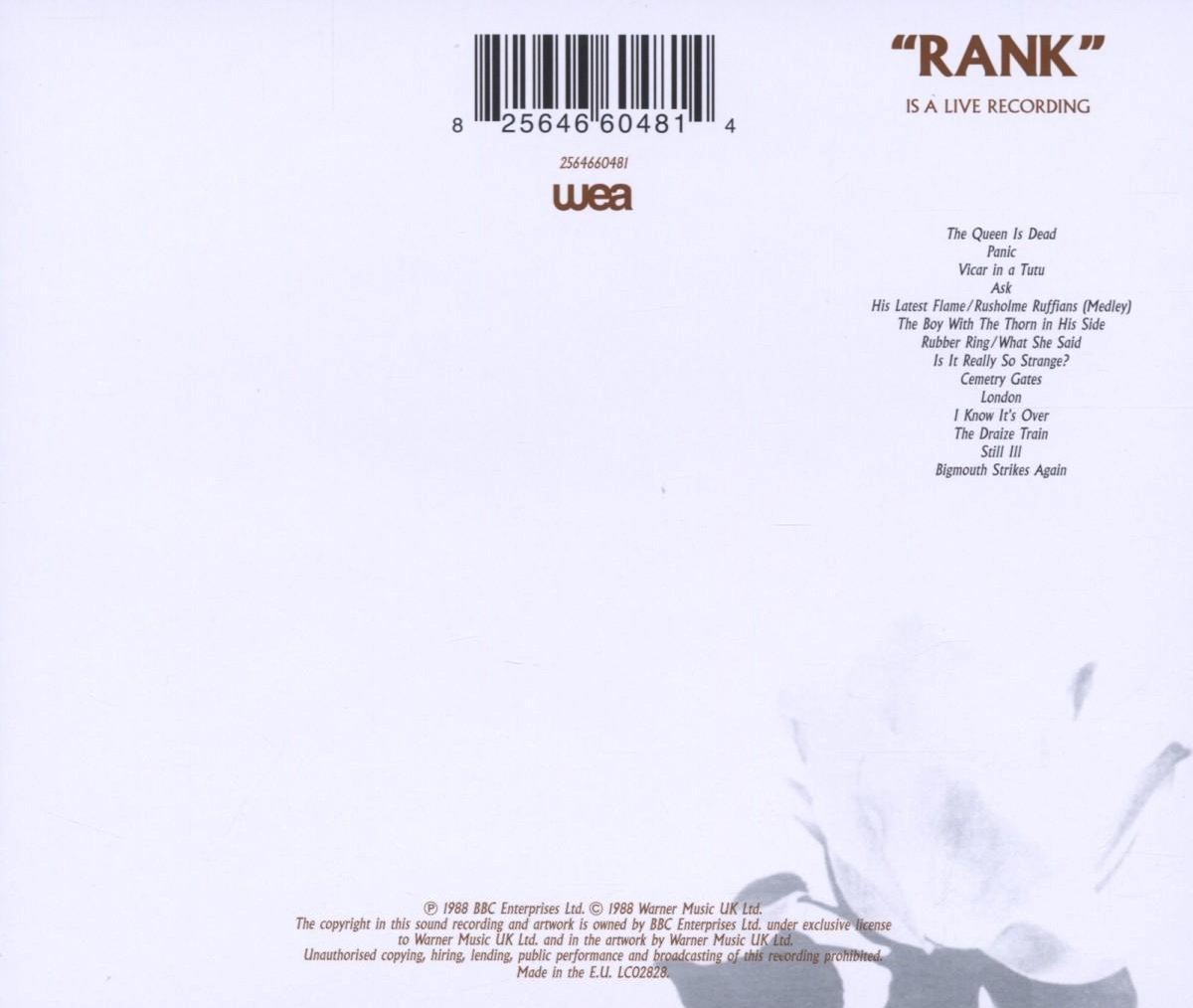 Rank, The Smiths | CD (album) | Muziek | bol