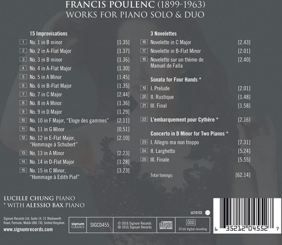 Works For Piano Solo And Duo, Alessio Bax | CD (album) | Muziek | bol.com