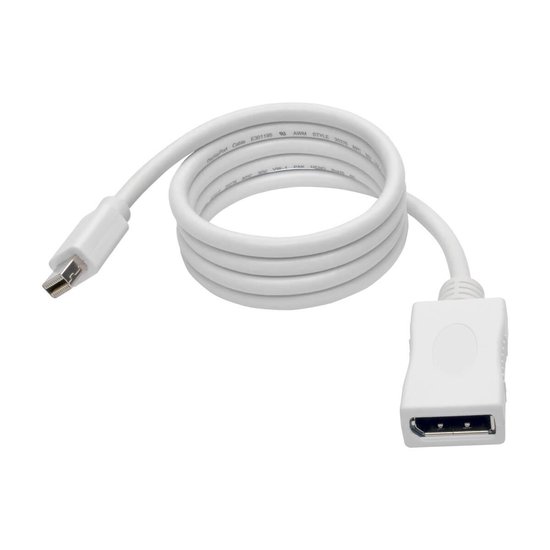 Tripp-Lite P139-003-DP-V2B Keyspan Mini DisplayPort 1.2a to DisplayPort ...