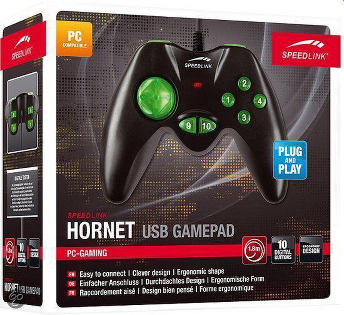 Speedlink Hornet Gamepad, black | bol.com