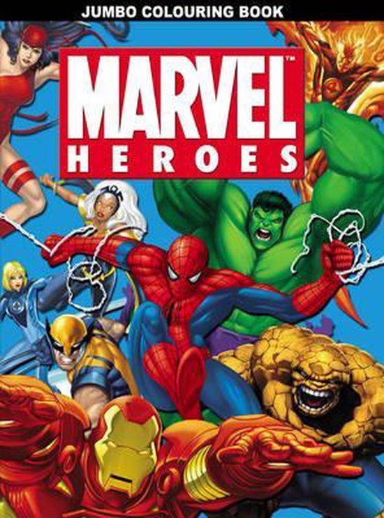 Marvel Heroes Jumbo Colouring Book | 9781842396452 | Boeken | bol
