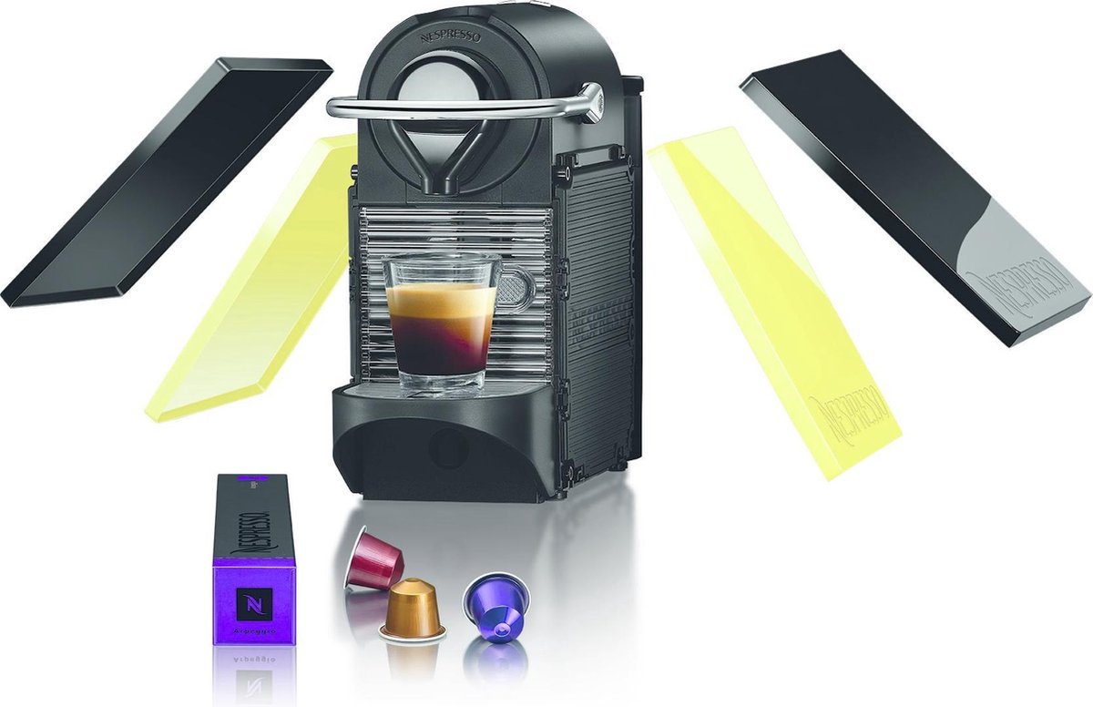 Nespresso Krups Pixie Clips XN3020 koffiemachine - Lemon Neon & Black | bol.com