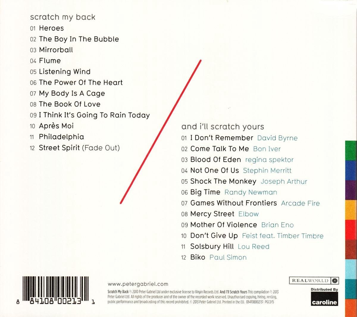 Scratch My Back / And I'll Scratch Yours, Peter Gabriel | CD (album ...