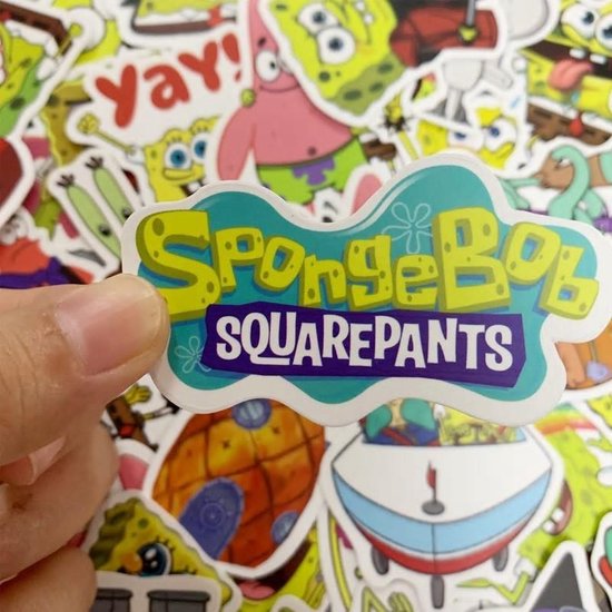 Mix met 50 Spongebob Squarepants stickers - Cartoon tekenfilm sticker ...