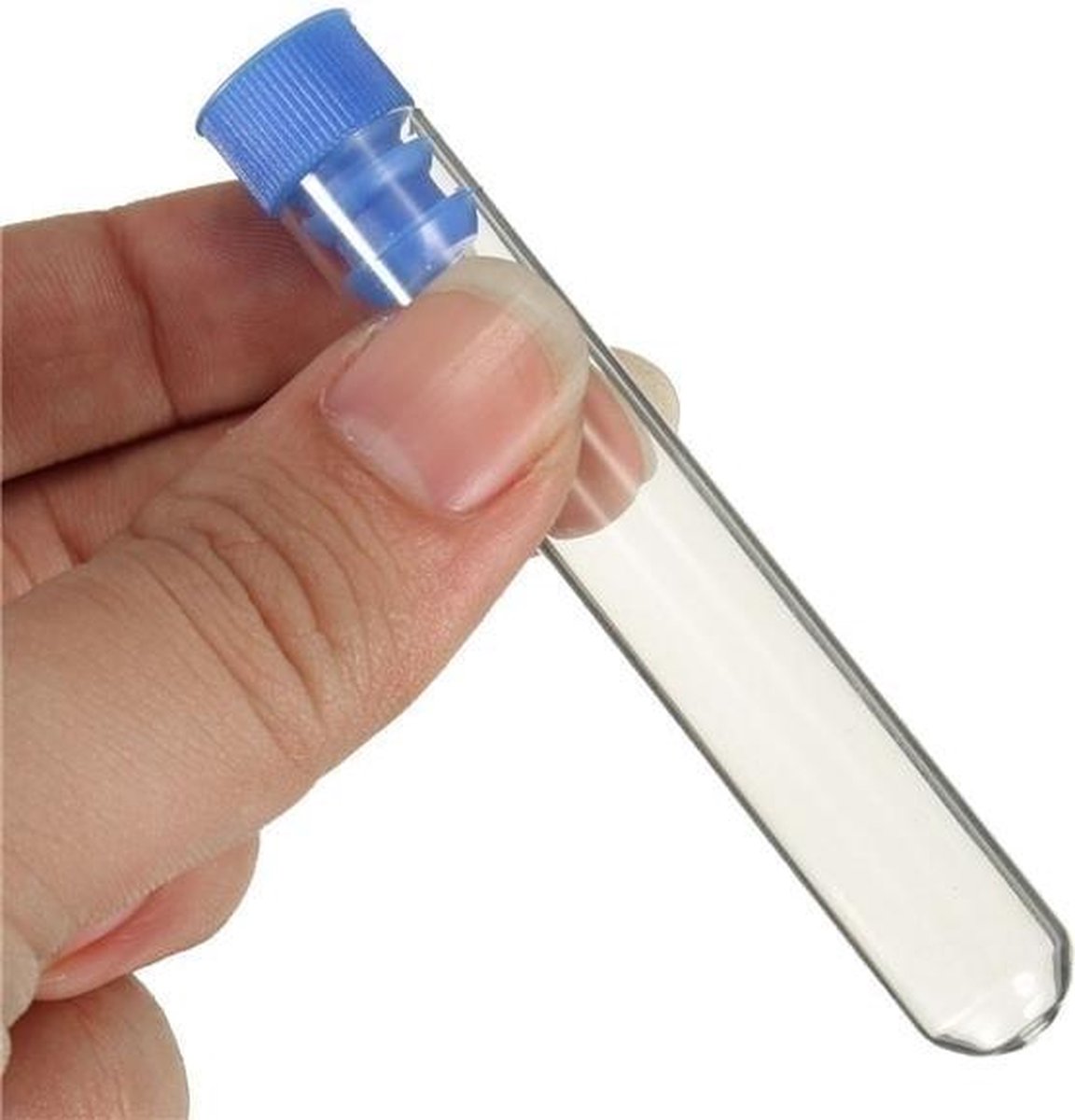 10 stuks Borosilicaat Glass Test Tubes Rimless Pyrex Met Push Caps Lab ...