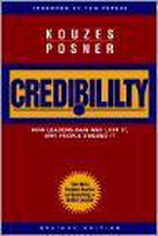 Credibility, James M Kouzes | 9780787964641 | Boeken | bol.com