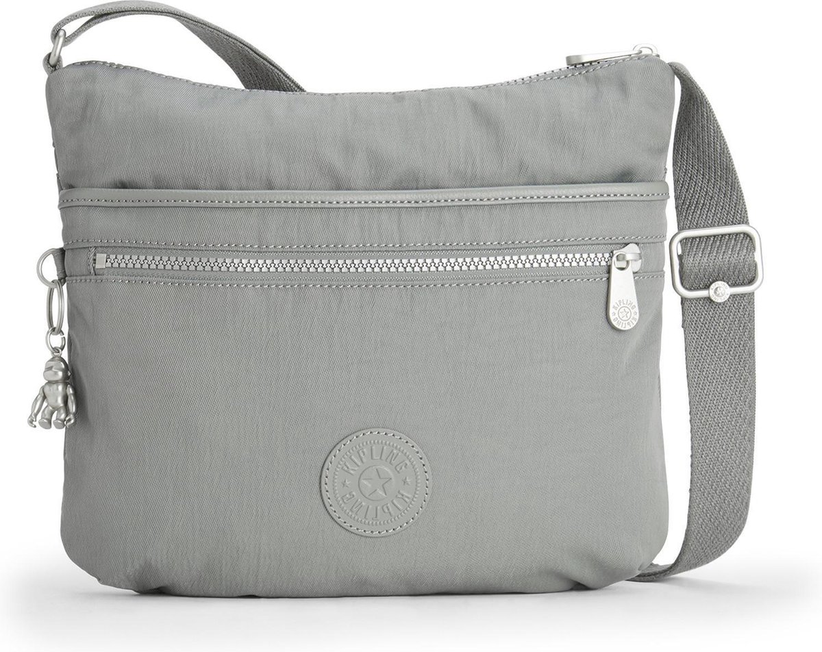 Kipling Arto Schoudertas - Smooth Grey | bol.com