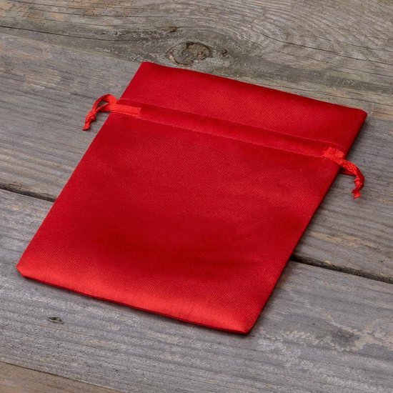 Satijnen zakjes rood 15 x 20 5 stuks | bol.com