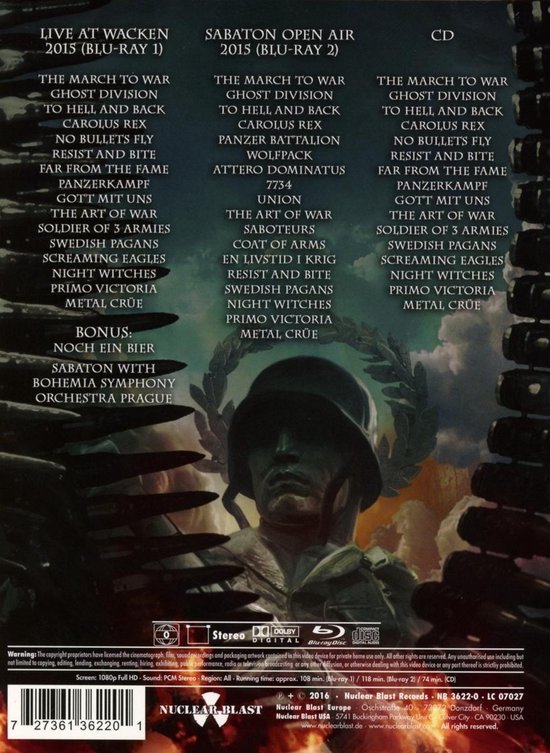 Sabaton - Heroes On Tour, Sabaton | Muziek | bol