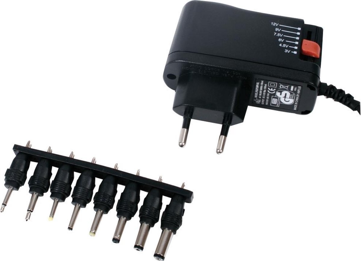 HQ P.SUP.SMP1-BL Universele Ac Stroom Adapter 3 Vdc / 4.5 Vdc / 6 Vdc ...