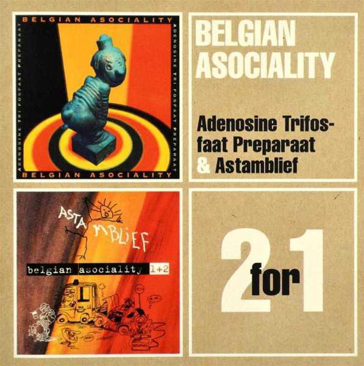Adenosine/Astamblief, Belgian Asociality | CD (album) | Muziek | bol.com