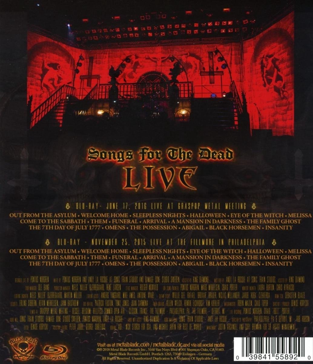 King Diamond - Songs For The Dead Live (Blu-ray), King Diamond | Muziek ...