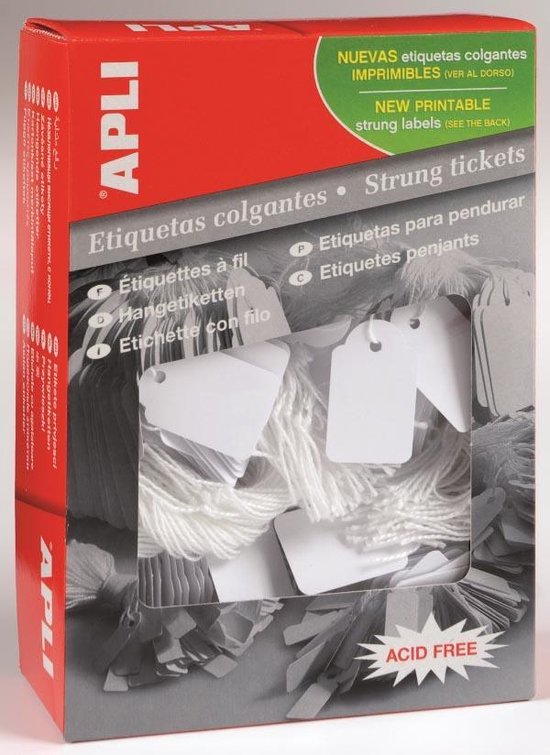 Label Apli karton nr 392 36x53mm wit 500 stuks | bol