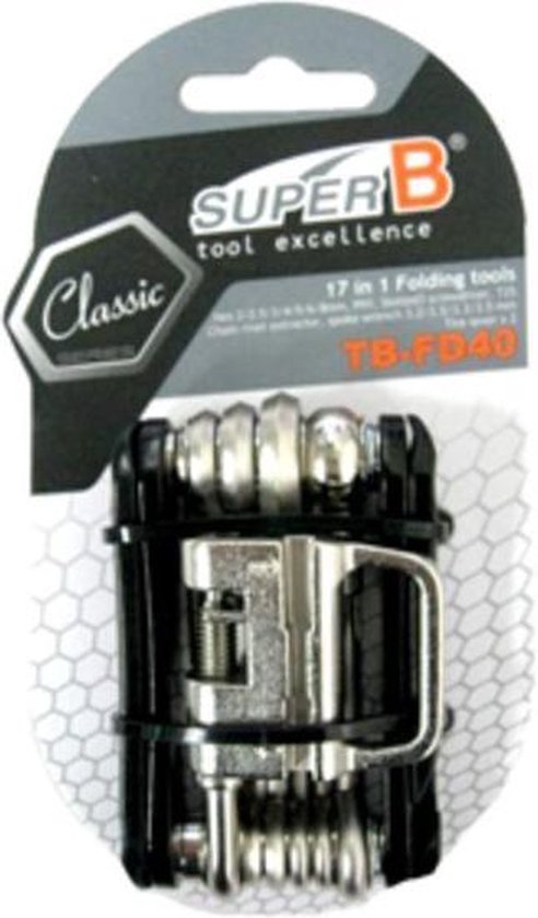 Gereedschap superb multi tool 17 in 1 met torx 25 bandenlichters en k - ZWART | bol.com