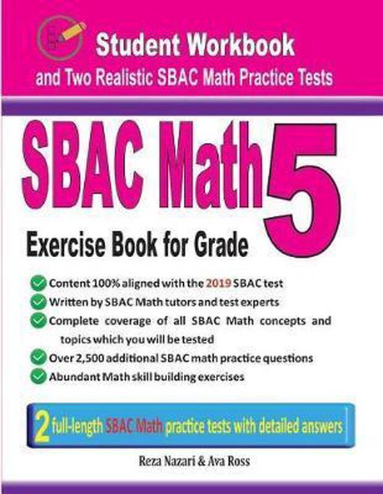 Sbac Math Exercise Book for Grade 5, Ava Ross | 9781799224273 | Boeken ...