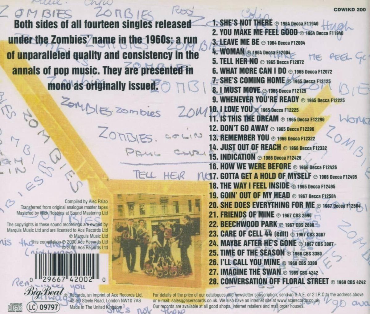 The Singles Collection: As & Bs 1964-1969, Zombies | CD (album ...