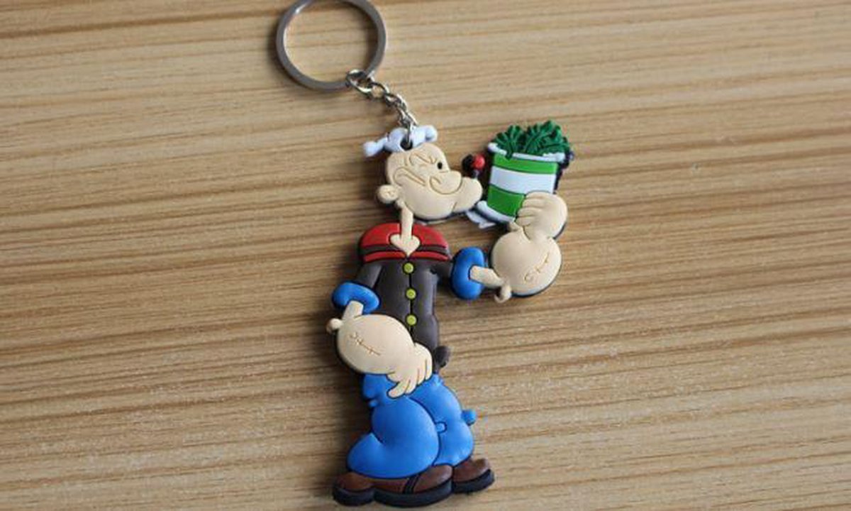 Popeye - Sleutelhanger - Keychain - Accessoires - 14 CM - Popeye the ...