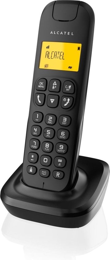 Alcatel D135 - Single DECT telefoon - Nummerherkenning - Zwart | bol.com