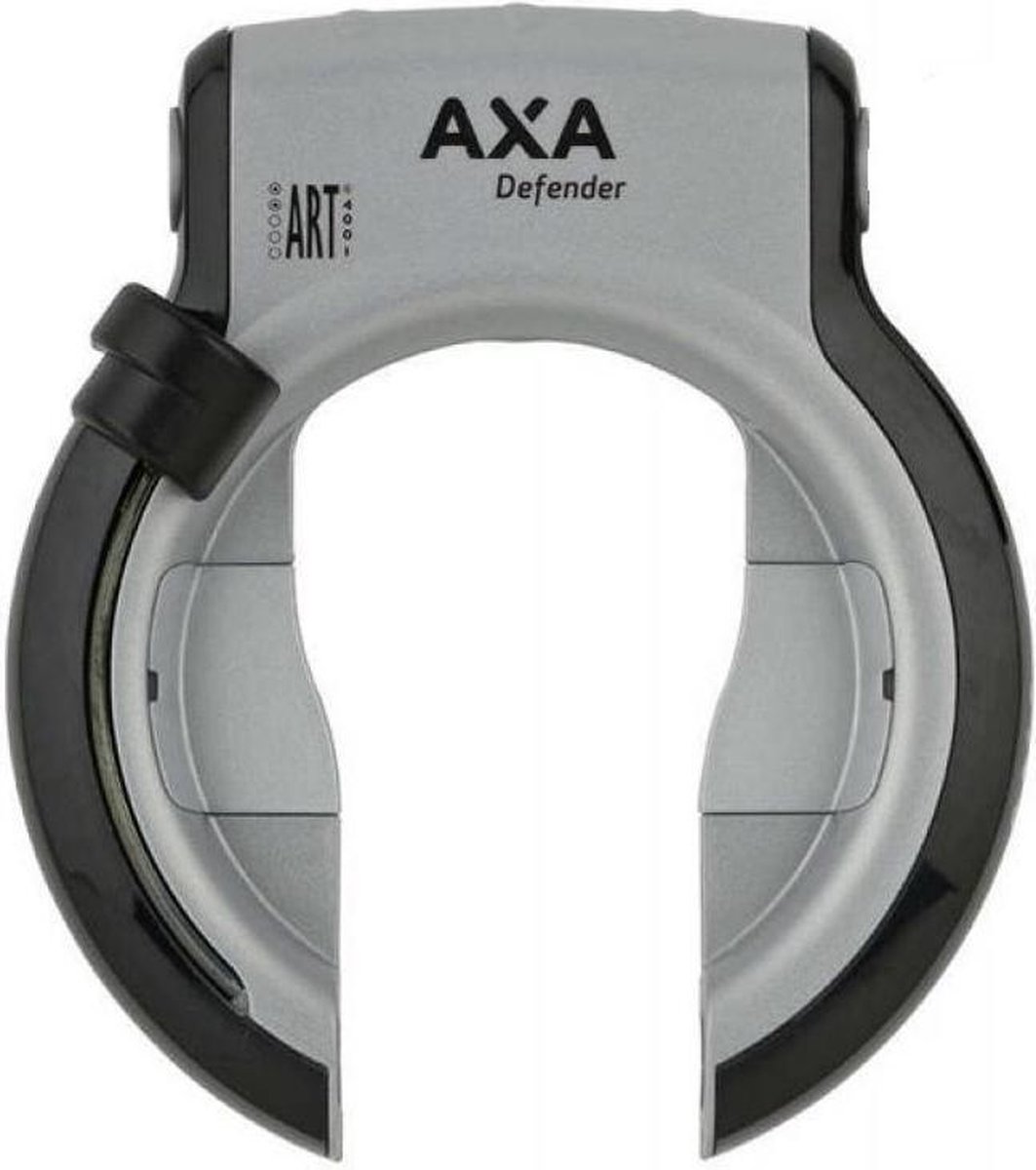 Axa Antivol de cadre Defender Art-2 Acier / plastique Argent / noir ...