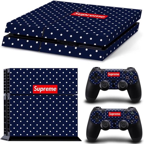 Supreme PS4 skin - Playstation 4 - Console skin - Beschermt tegen stof ...