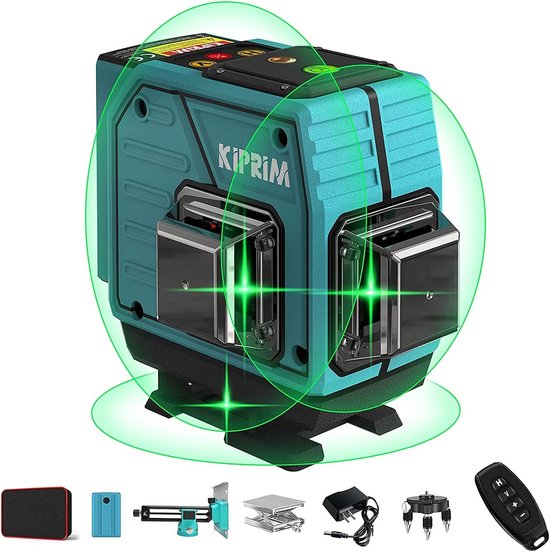 Laser Waterpas Kruislijnlaser 3x360° Zelfnivellerende Laser met ...