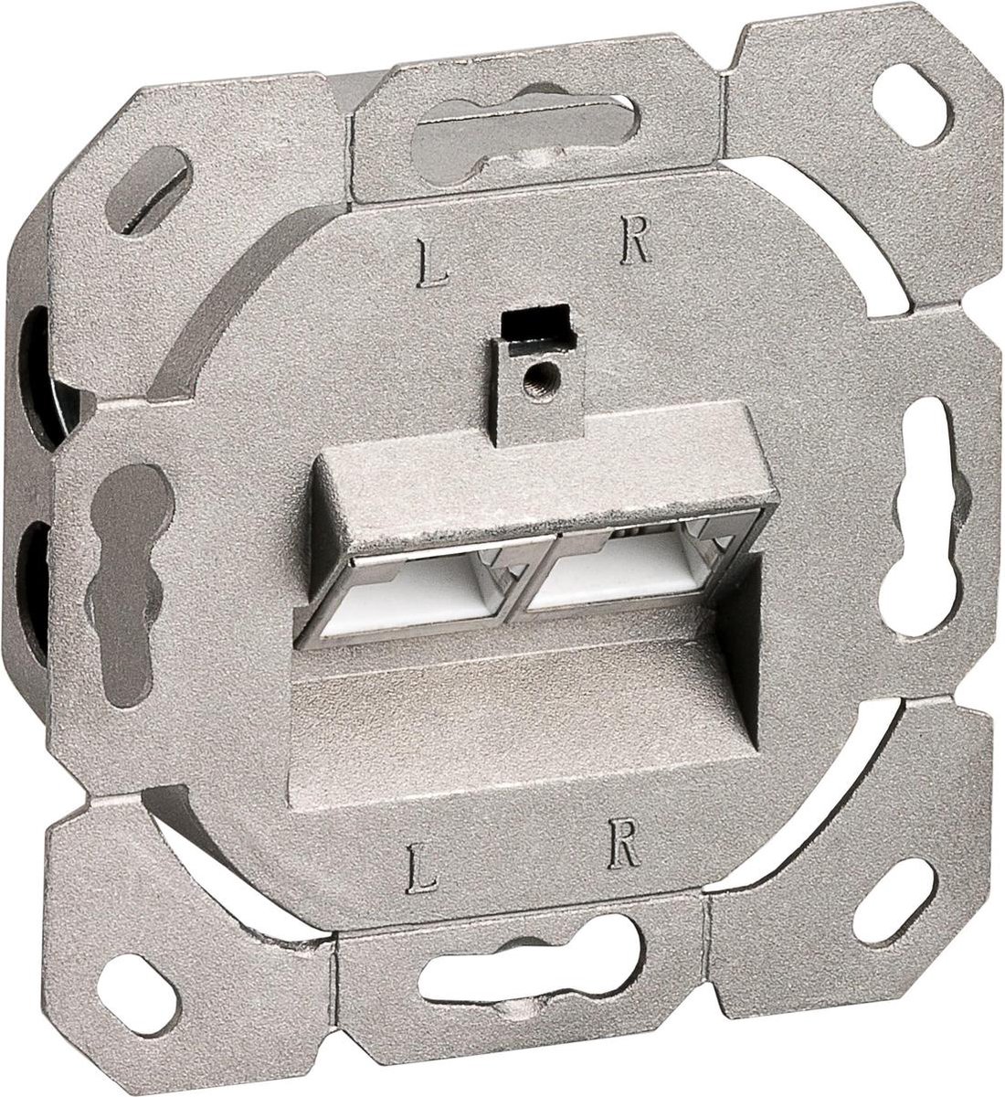 Premium CAT6a Gigabit netwerk opbouw wandcontactdoos met 2 RJ45 poorten ...