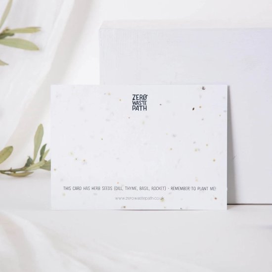 Plantbare zaadkaart "I love you" 2 stuks - Kaart voor moederdag ...