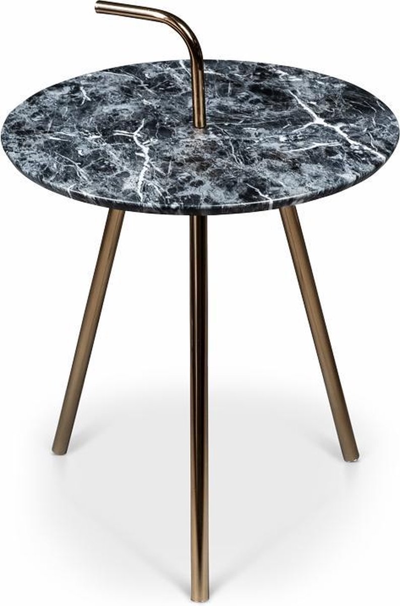 Lanterfant® Bijzettafel Zoë - Rose goud - Marmer-look | bol.com