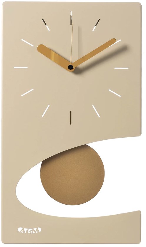 Wandklok met slinger MODERN DESIGN | bol