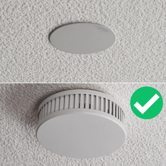 Magnetische Houder voor Rookmelders - 3 Stuks, Zelfklevende Montage zonder Boren | bol
