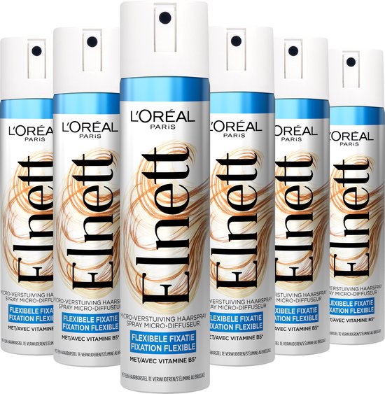 L'Oréal Paris Elnett Flexibel Haarspray Flexibele fixatie - Met Vitamine B5 -... | bol