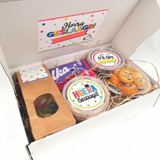Hoera Geslaagd - Cadeaupakket "Hoera Geslaagd - gefeliciteerd ...