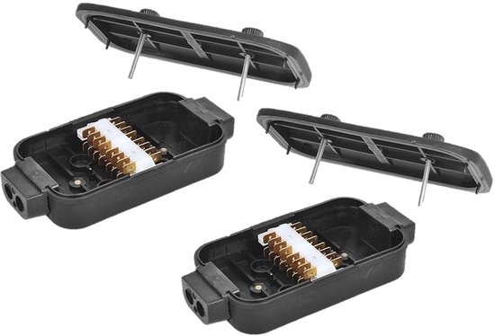Set van 2 Spatwaterdichte Verdeeldozen voor Voertuigen - Aansluitbox ...