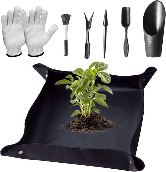 Umtopfmatte Set - Tuinmat voor Eenvoudig Umtopen - 1 Stuk - Zwart ...