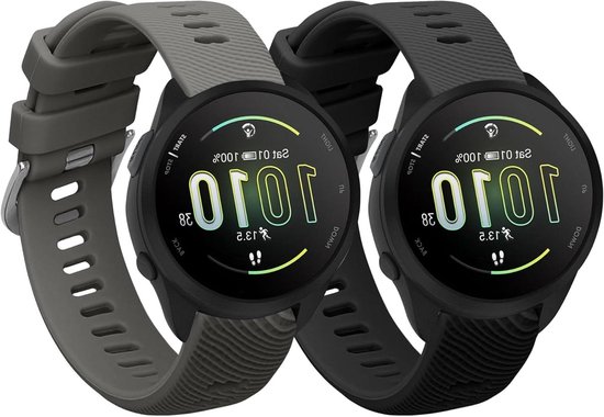 2x Watch Straps Compatible with Garmin Forerunner 165 / Forerunner 165 ...