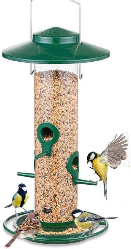 Retadou - Voederbak voor buitenvogels – Metalen voederbak voor ...