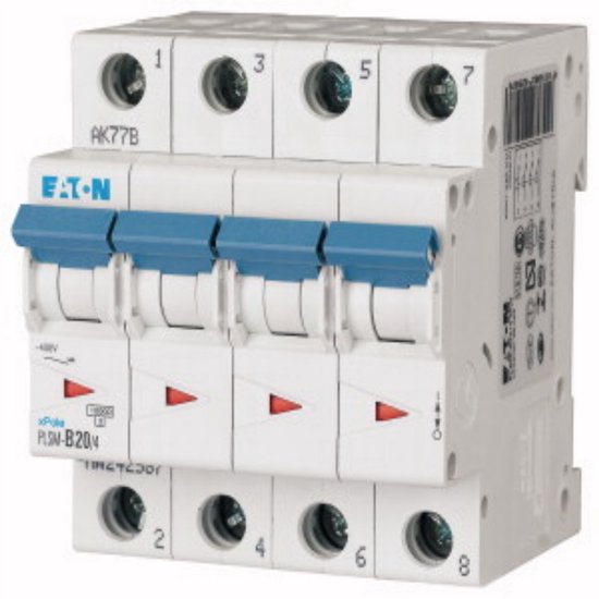 Eaton Installatieautomaat PLSM-B20/4-MW , B 20A , 4 Polig , 10 kA | bol