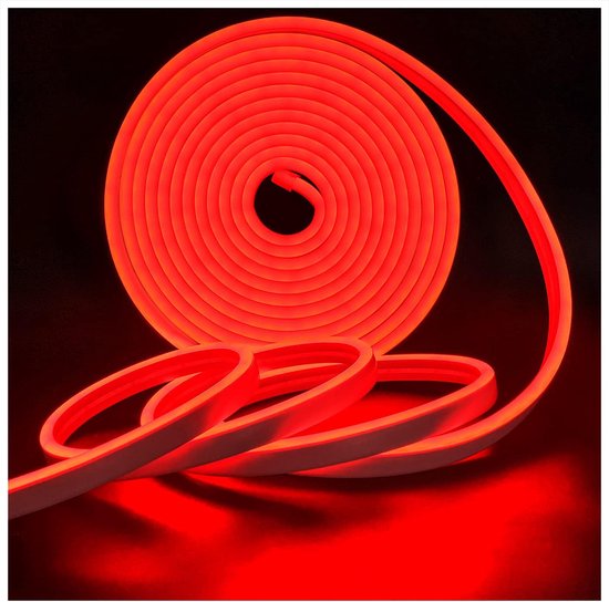 Rode LED Strip Licht - Flexibele Neon LED Tape 5M met 600 LEDs ...