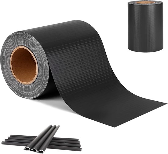 Aufun Antraciet PVC Privacy Strip 70m Dubbel Draadgaas Schutting ...