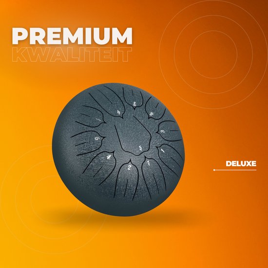 Tongue drum Deluxe - 25cm - Handpan Handtrommel - Tongtrommel staal ...