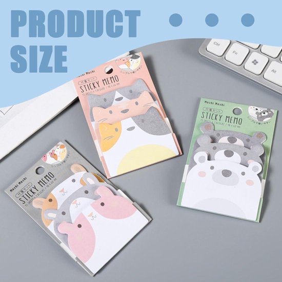 270 stuks sticky notes set zelfklevende notities - Kawaii Notes Novelty ...