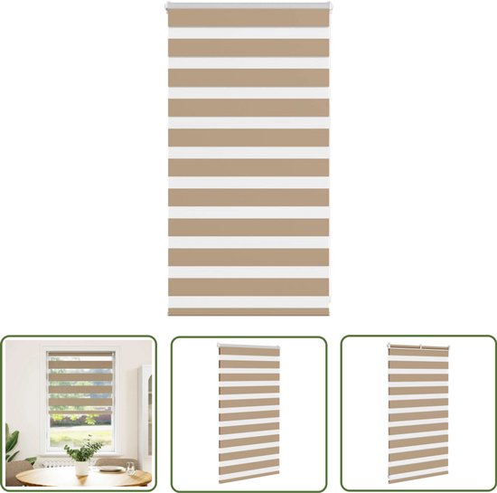 vidaXL Roller Blind - Zebra Gordijnen - Zebra Blind 85x100 cm ...