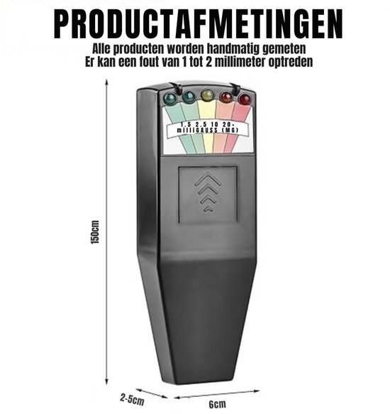 Zylo® K2 Meter - Emf Meter - Spirit Box - Zwart - 15cm x 6cm x 3cm | bol