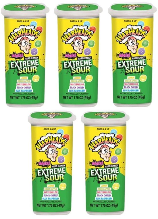 Multipak Warheads Snoep Extreme Sour Minis 5x49Gr | bol