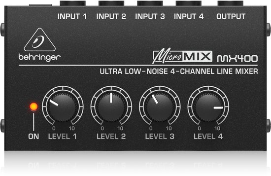 Behringer MX400 4channels Zwart, Wit mengpaneel | bol