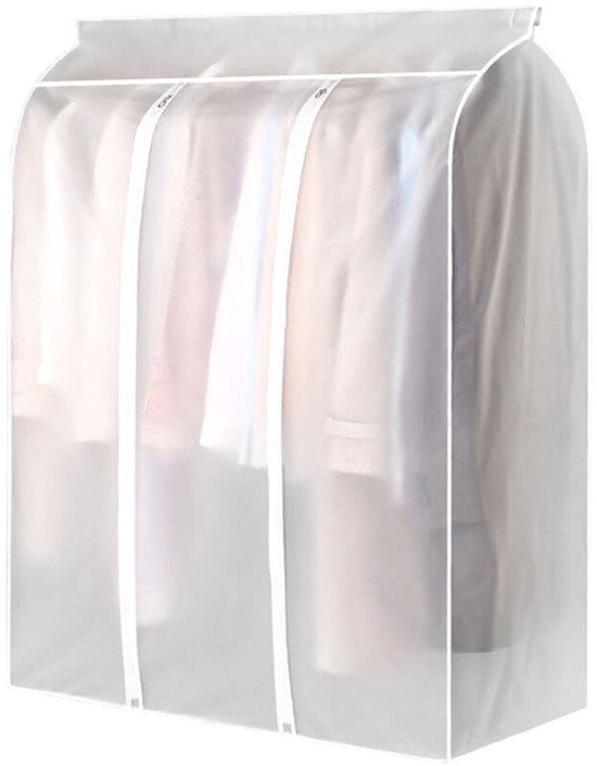 Kledinghoezen - Kledingrek Hoes - Kledingzakken met rits - 100 cm - Kledingstandaard... | bol