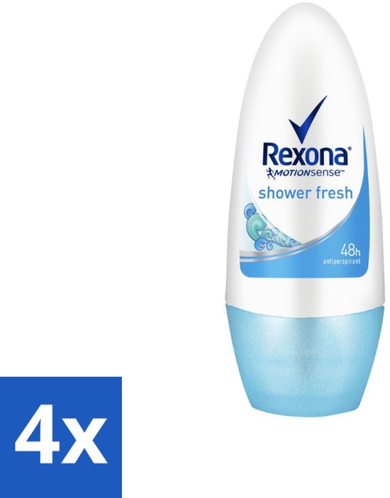 Rexona - Shower Fresh - Deo Roll-on - 50 ml - Voordeelverpakking - 4 ...