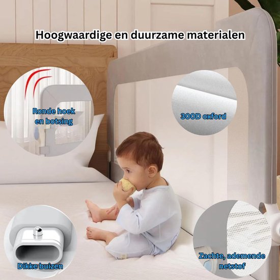 CRLYN® Bedhekje - Bedrail Baby - Bedrand Kinderen | bol
